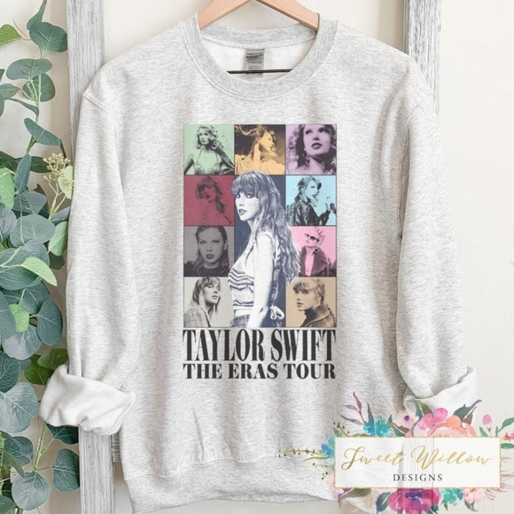 Gildan | Shirts & Tops | Youth Taylor Swift The Eras Tour Crewneck ...